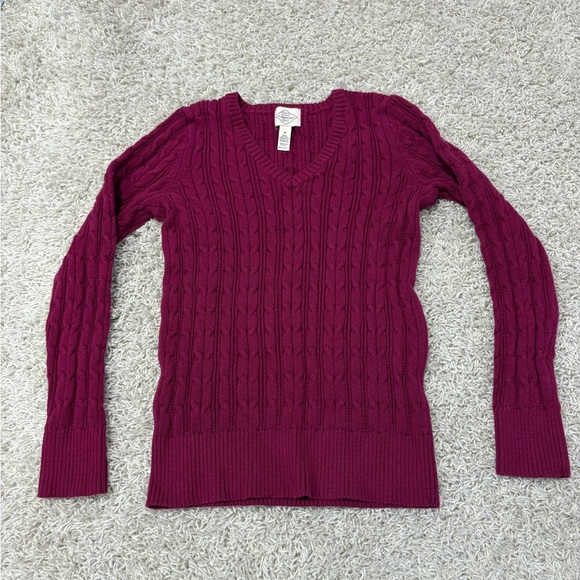 St. John's Bay | Sweaters | St Johns Bay Vneck Cable Knit Sweater ...
